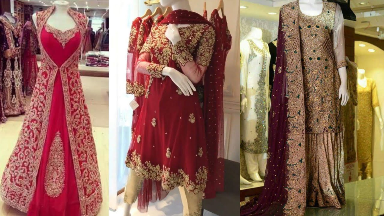 Shadi ke Letest Dress ke Design 💞 #weddingdress #weddinggown #shorts # ...