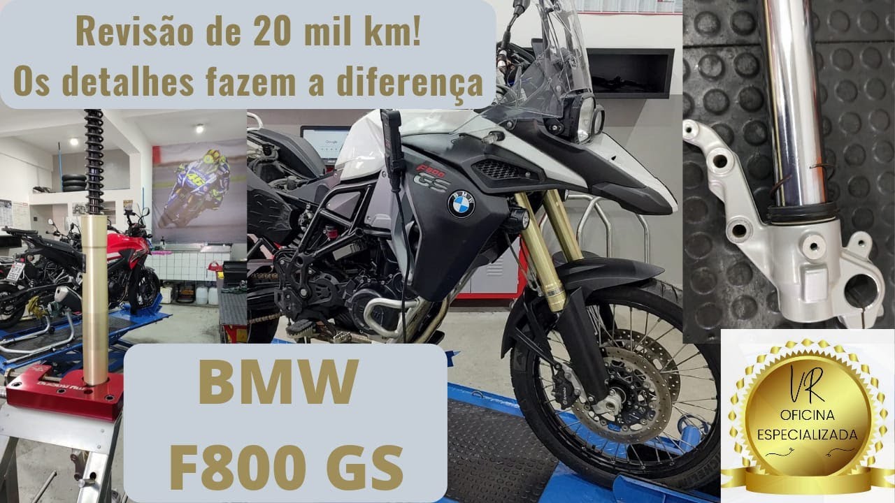 Revisão de 20 mil km BMW F800 GS. Manutenção executada com excelência ...