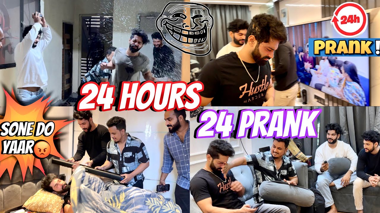 24 Hours 24 Prank On Abresh 🥹| Fokats | Abresh & Zeeshan - YouTube