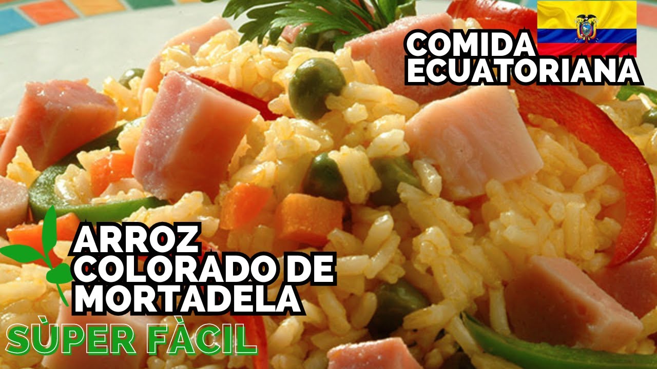 ARROZ COLORADO de Mortadela 🇪🇨 FÁCIL, Rico, ECONÓMICO 😋 Comida ...