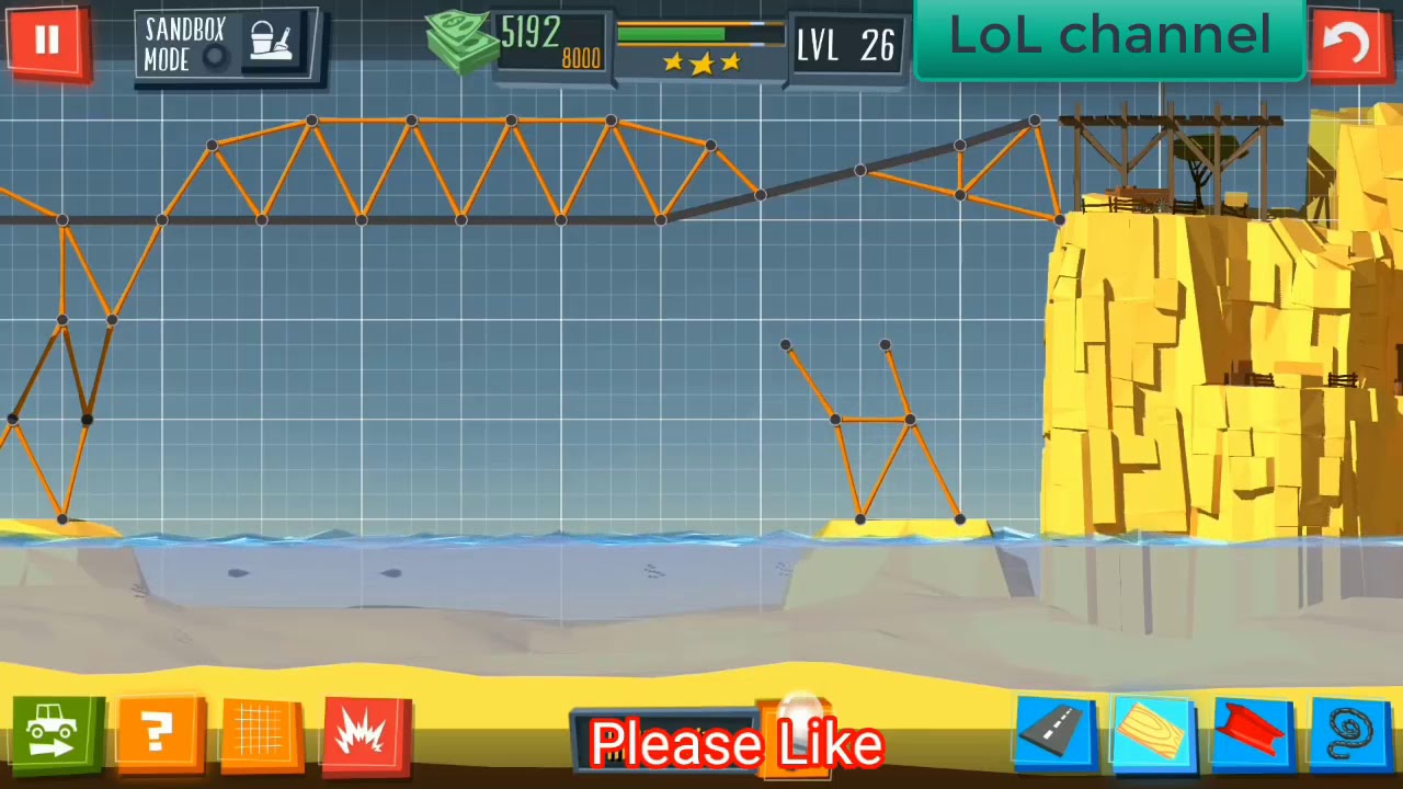 [Build a bridge] Qua màn 26 đạt 3 sao - Hướng dẫn phá đảo game xây cầu ...