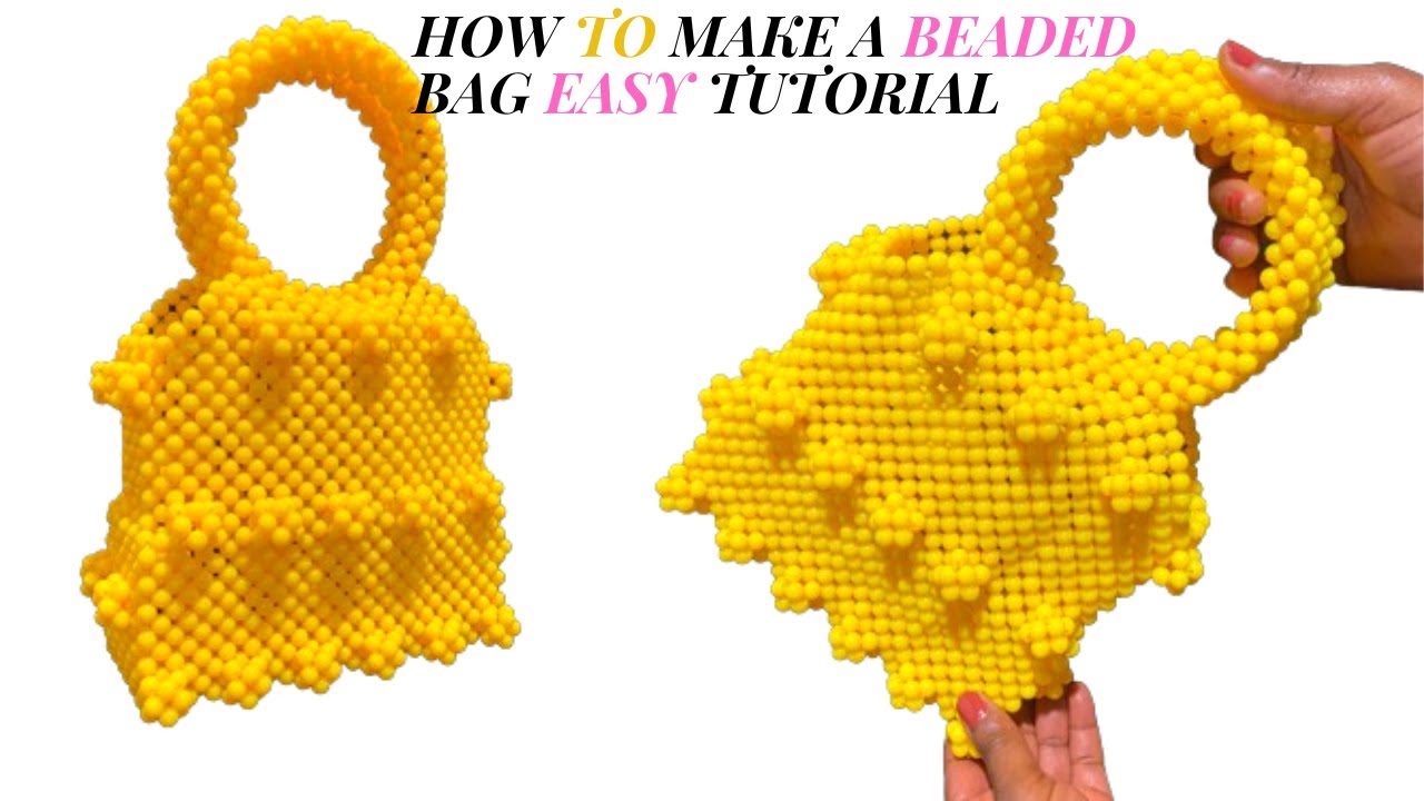 HOW TO MAKE A BEADED BAG/HOW TO MAKE A SHRIMP BAG/BEAD BAG TUTORIAL/DIY ...