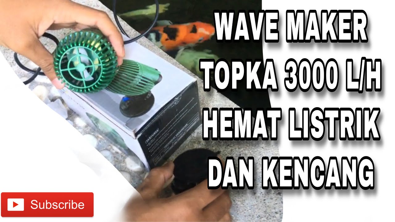 Review dan fungsi wave maker untuk kolam ikan koi - YouTube