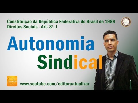 CF88 - Art. 8°, I (Autonomia Sindical)