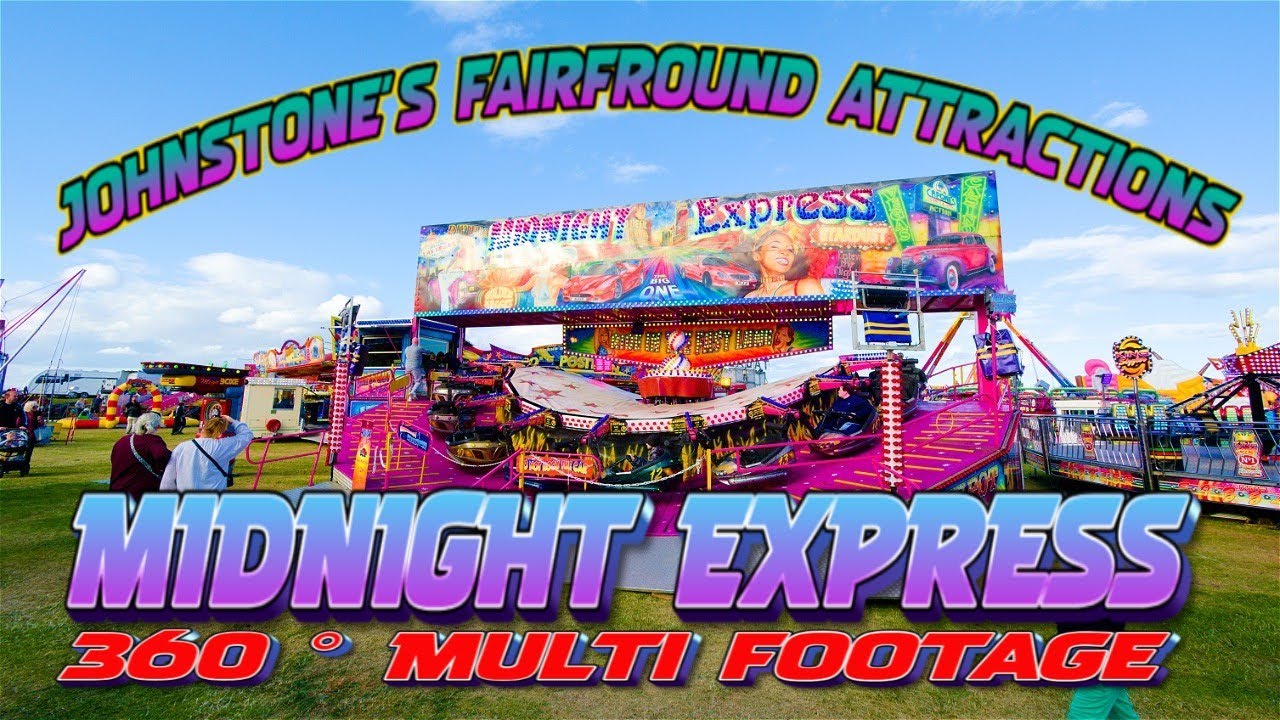 Johnstone's Midnight Express 360° multiview on-ride - YouTube