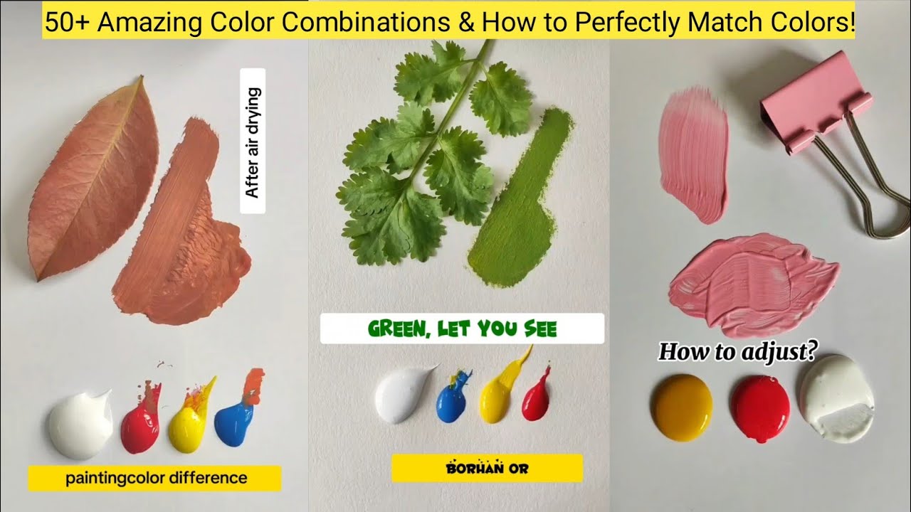 50+ Amazing Color Combinations & How to Perfectly Match Colors! - YouTube