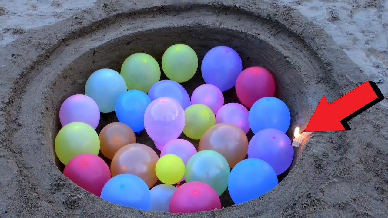 Matchstick Chain Reaction Domino Vs Hydrogen Gas Balloon Amazing ...