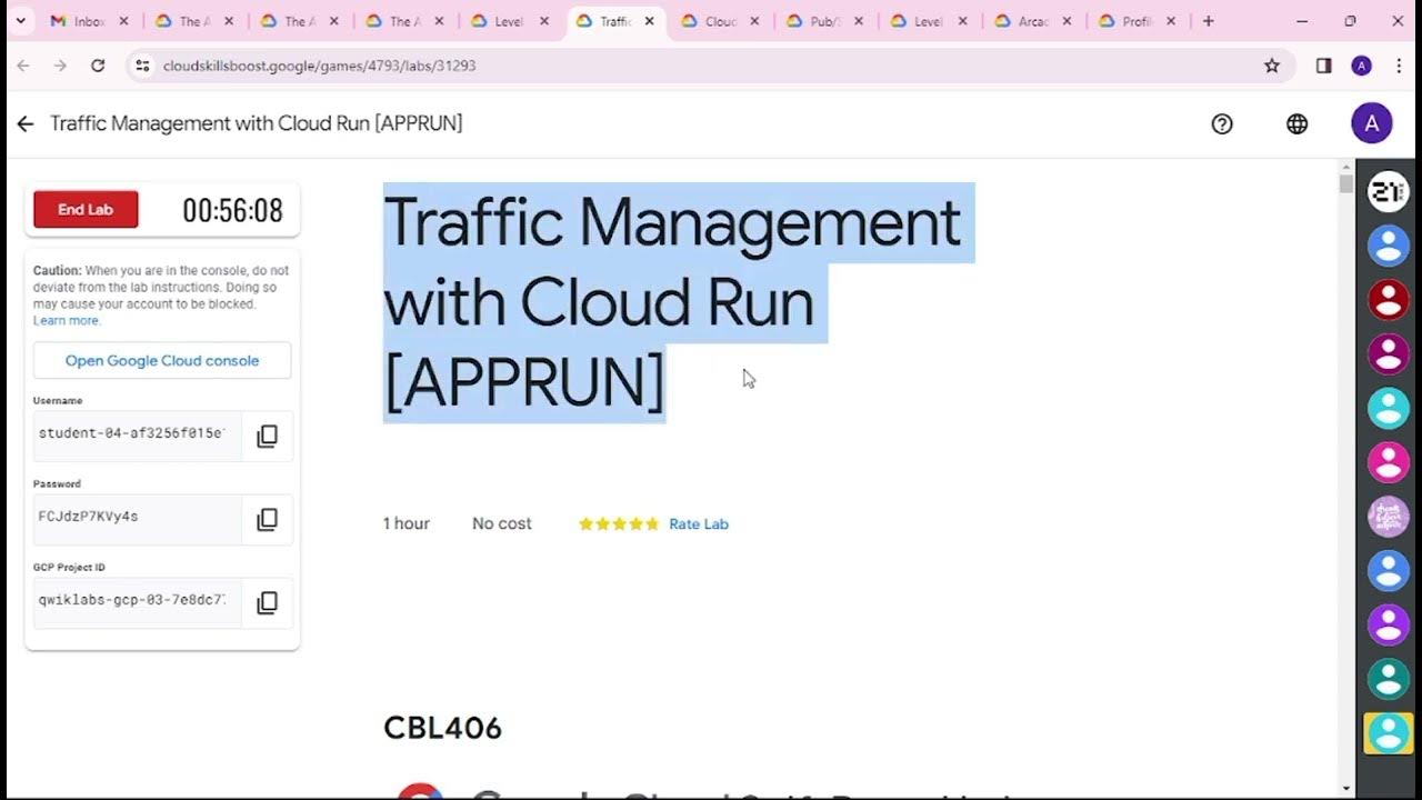 Traffic Management with Cloud Run [APPRUN] {CBL406} || UPDATED LAB Solutions {NEW 2024} - YouTube
