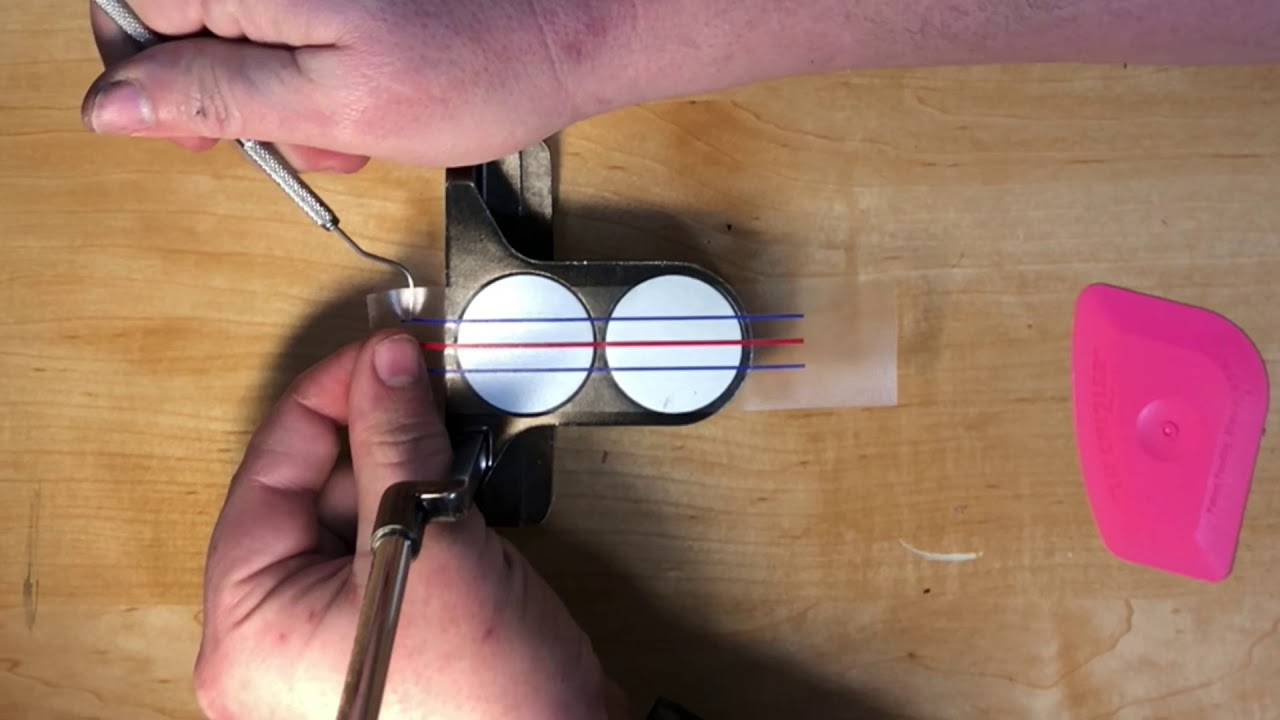 How to Apply Decal to Your Putter - YouTube