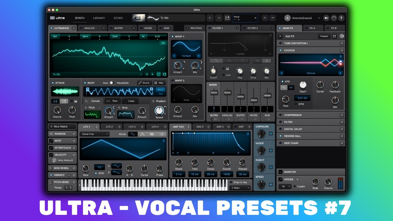 ULTRA Synth — Vocal Presets (Sound Demo Series #7) - YouTube
