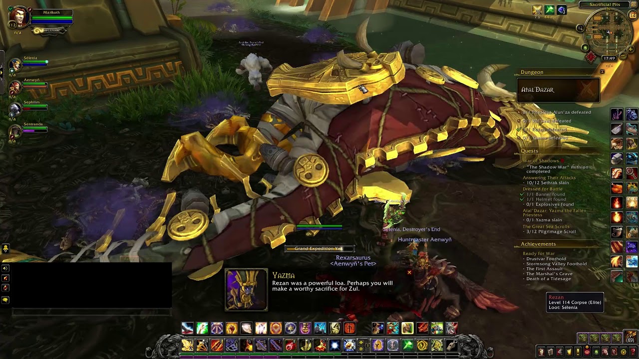 WoW BFA - Zuldazar - Atal'Dazar Dungeon! - YouTube