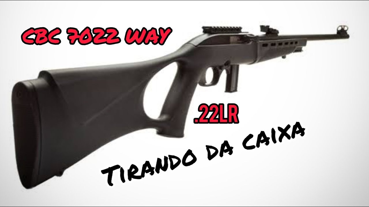 RIFLE 22LR CBC 7022 WAY SEMI-AUTOMÁTICO- tirando da caixa - YouTube