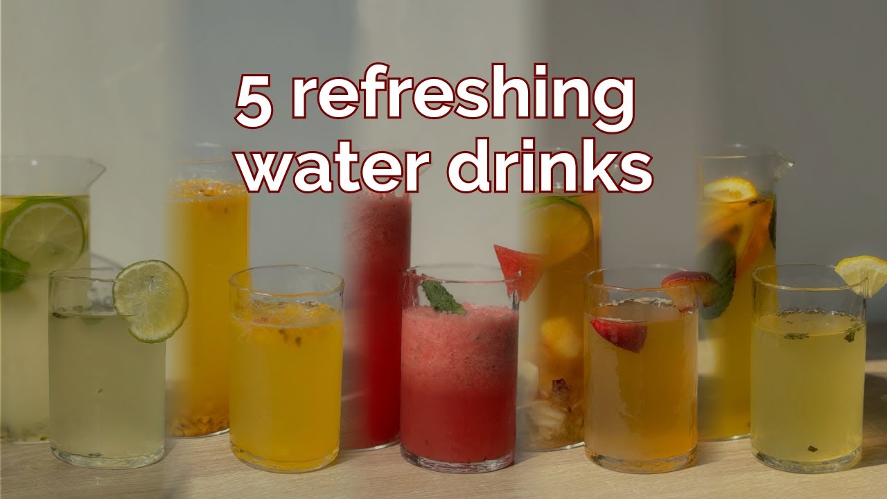 5 refreshing water drinks (summer drinks) Umemi Lifestyle - YouTube