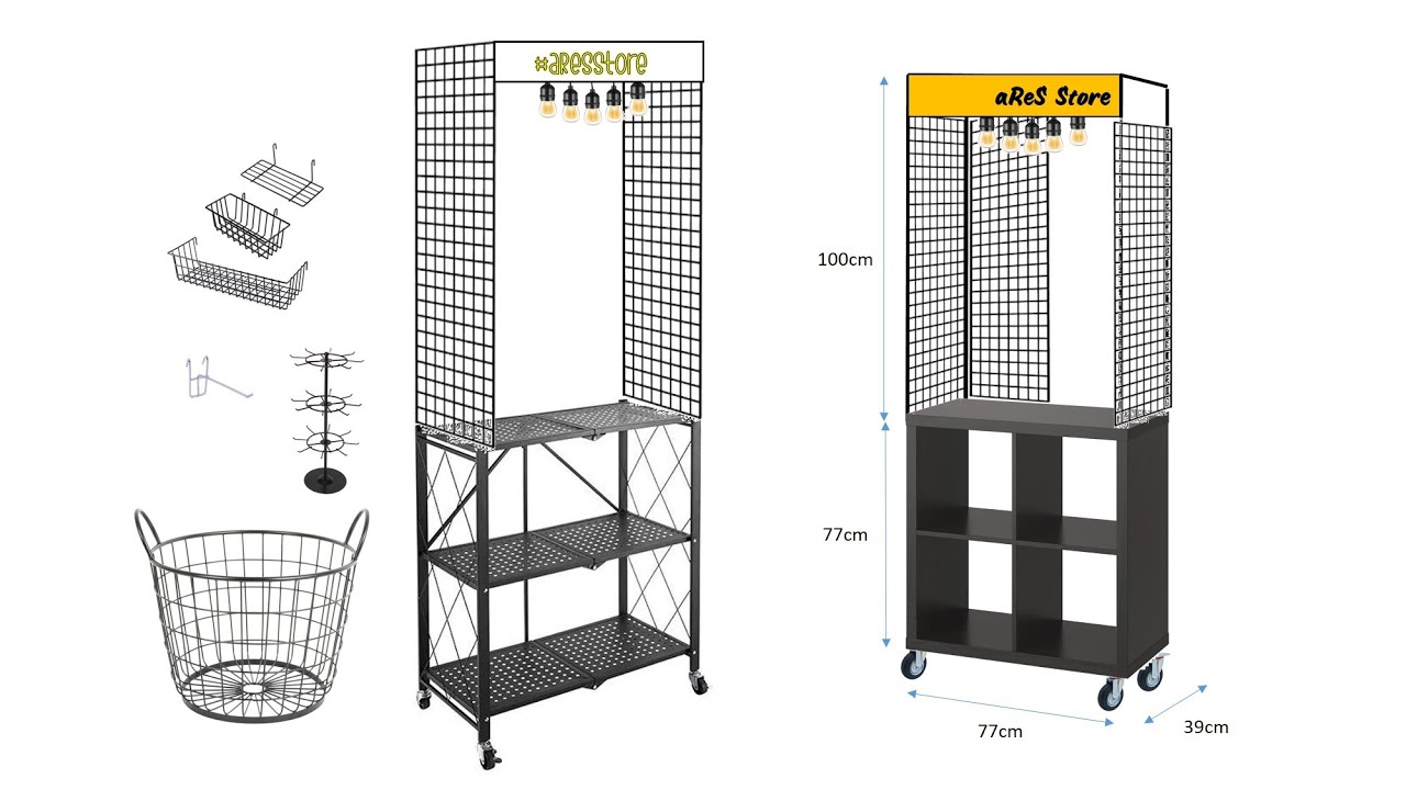 #8 DIY Pop Up Store Display Rack - YouTube