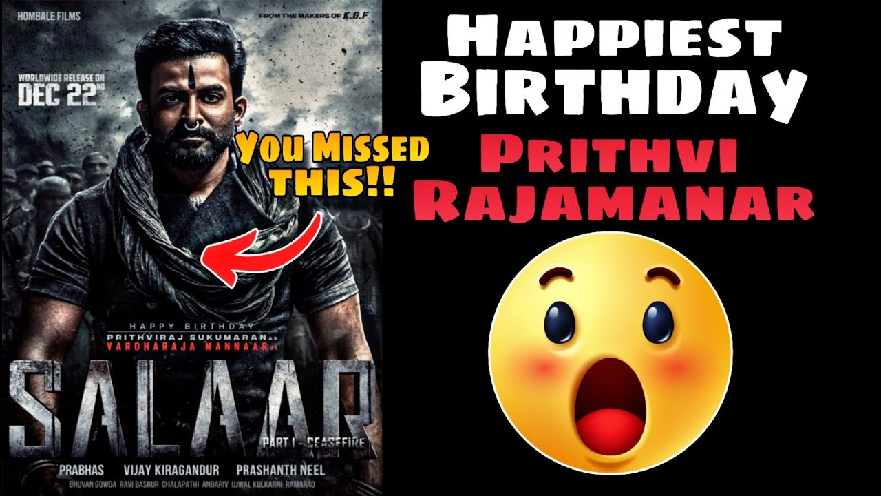 Salaar Update Salaar New Poster Prithviraj Sukumaran Prabhas Hot Sex