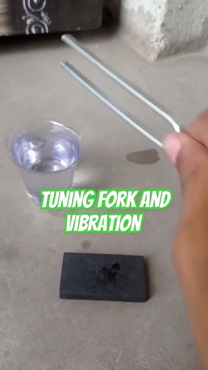 Tuning fork and vibration Science experiment - YouTube