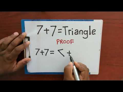 Proof 7+7=Triangle - YouTube