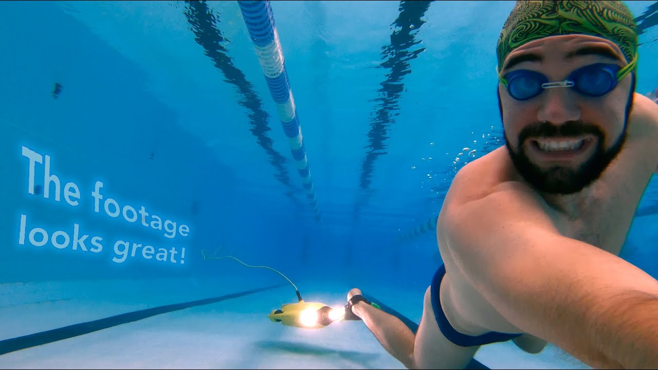 Swimming with an underwater drone :: Gladius Mini - YouTube