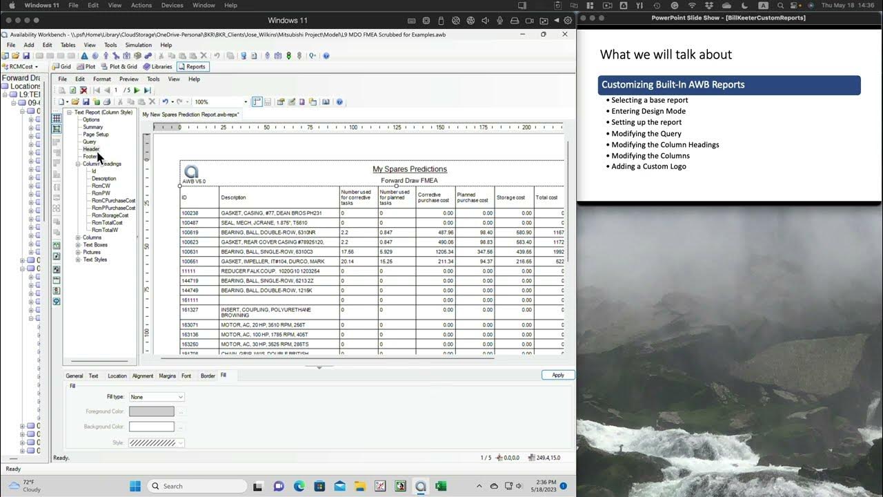 Customizing Availability Workbench (AWB) Reports Bill Keeter - YouTube
