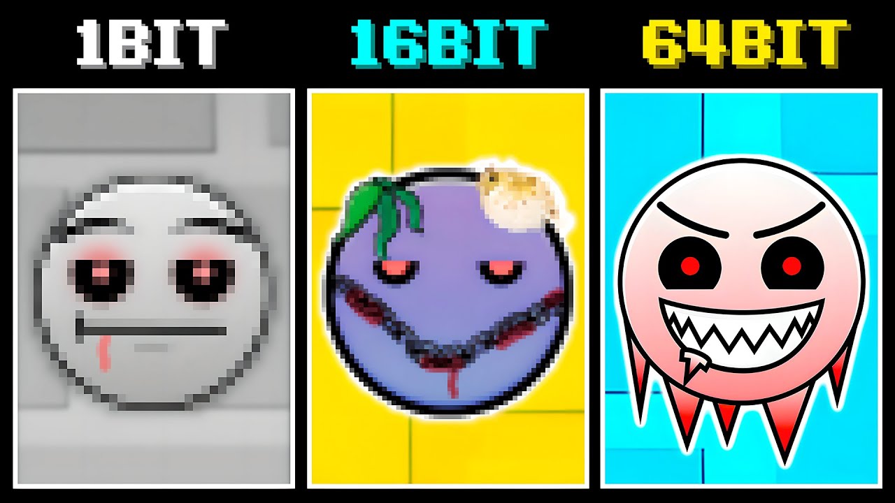 New Custom Geometry Dash Lobotomies V15 but every time with more bits ...