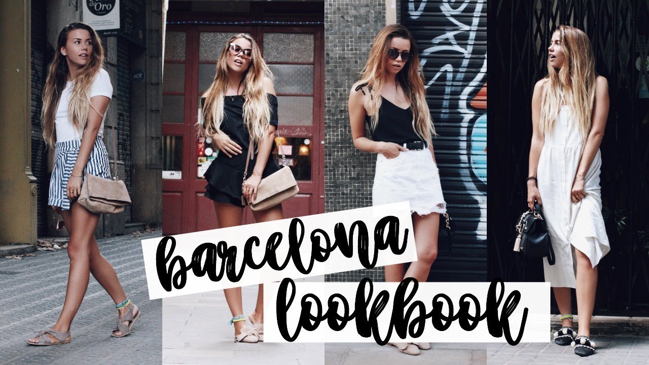 BARCELONA LOOKBOOK: OUTFITS FOR SUMMER | CopperGardenx - YouTube