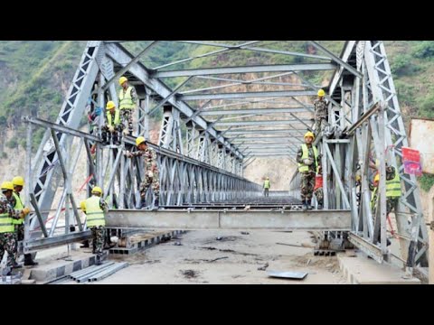 Nepal Army 🇳🇵completed the Temporary Bailey Bridge in Khurkot Sunkoshi ...