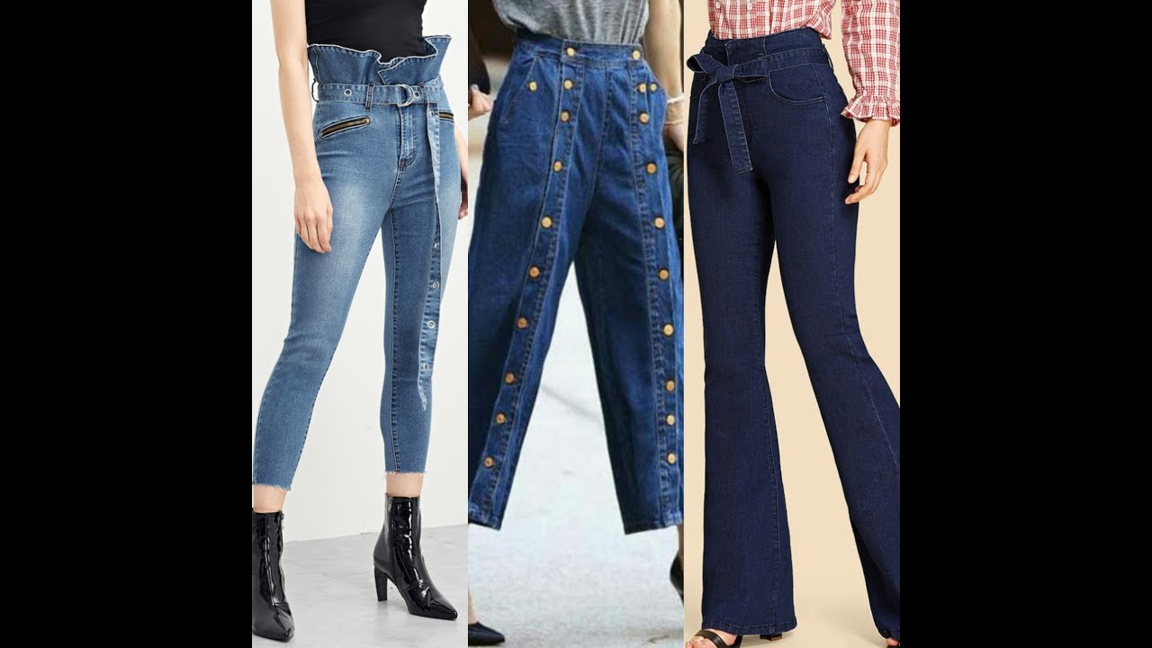 Latest jeans designs for girls 2019 - YouTube