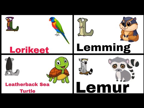 Alphabetimal With Letter 'L' | Alphabets Learn | Alphabetimals for Kids ...