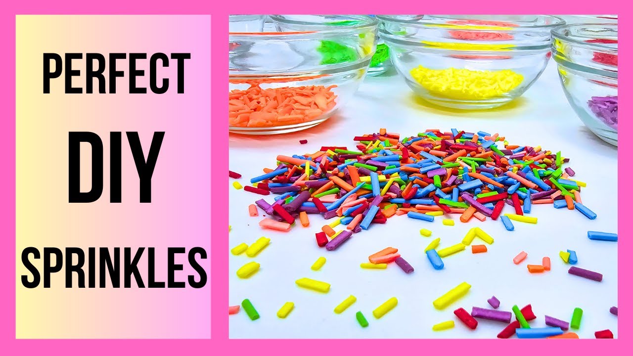 You Won't Believe How Simple Homemade Sprinkles Are |🌈 Homemade ...