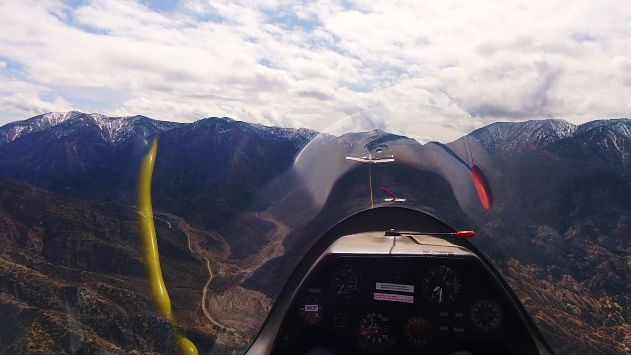 Sail Plane Flying at Crystal Air - YouTube