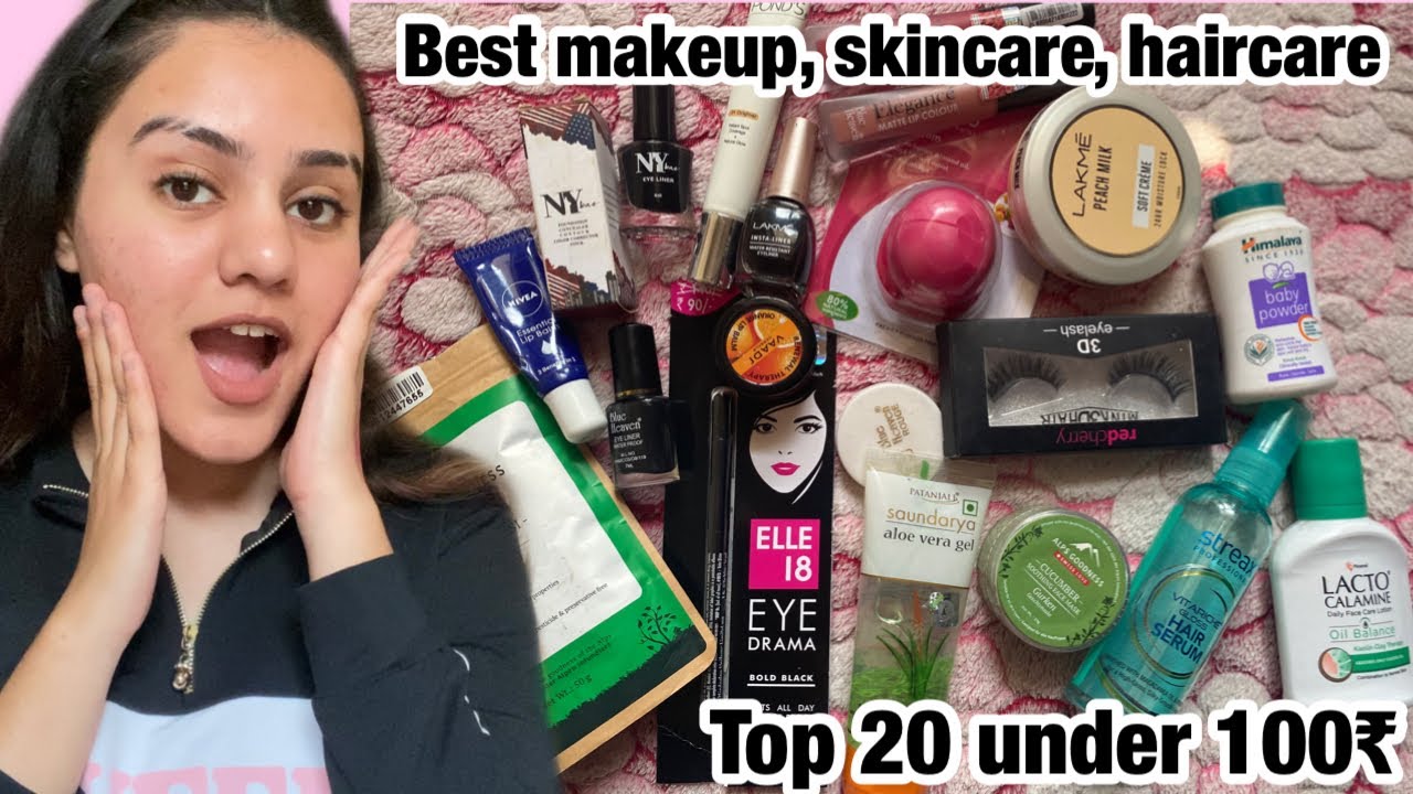 Top 20 must have products under 100₹/ makeup, skincare, haircare/ / kp ...