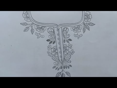 KAMEEZ NECK DESIGN, PENCIL DRAWING NECK DEAIGN, BEAUTIFUL DESIGN FOR ...
