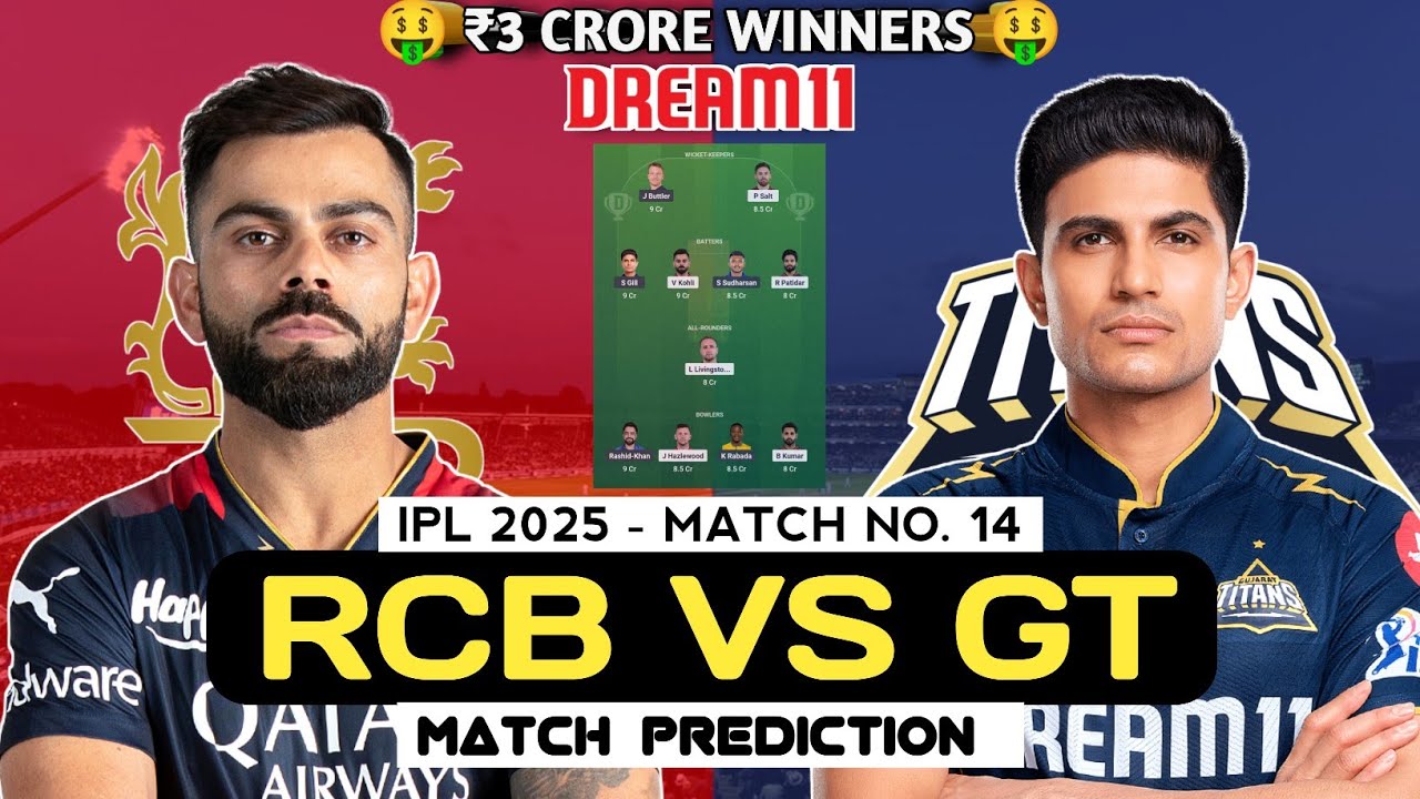 RCB vs GT Match Prediction | RCB vs GT 2025 | RCB vs GT Dream11 ...