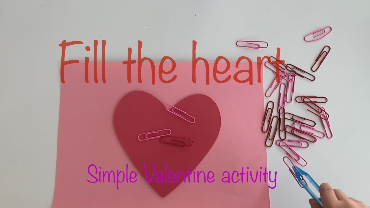 Fill the Heart ️ valentine craft|toddler_craft - YouTube