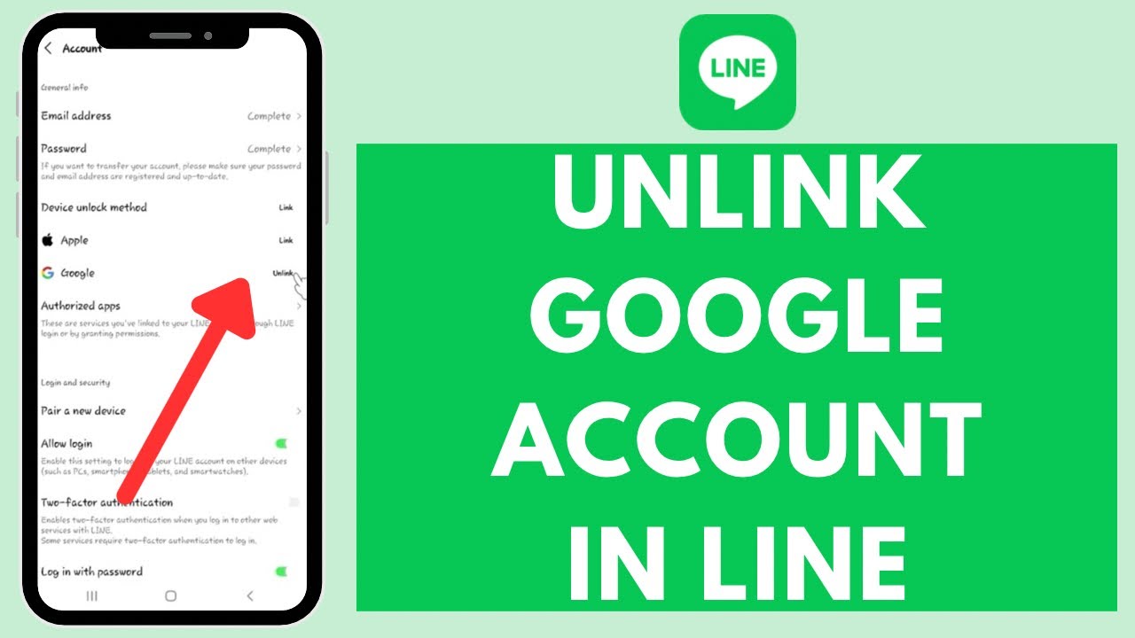 How to Unlink Google Account in LINE | Disconnect Google from LINE 2024 ...