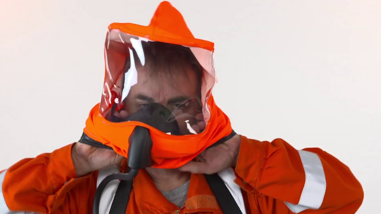 Donning the Dräger Saver CF15 - YouTube