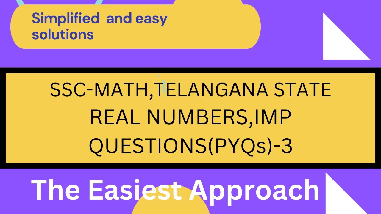 SSC- MATH of TELANGANA state, Real numbers (logarithmic function)-3 ...