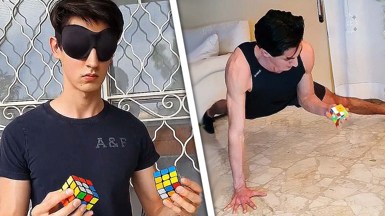 WORLDS BEST RUBIKS CUBE SOLVER? (He Can Solve A Rubik's Cube While ...