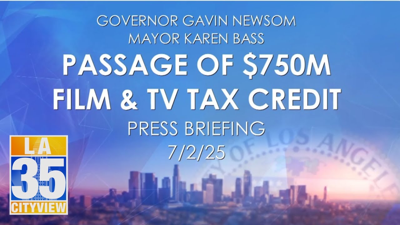 Passage of $750M Film & TV Tax Credit Press Briefing 7/2/25 - YouTube