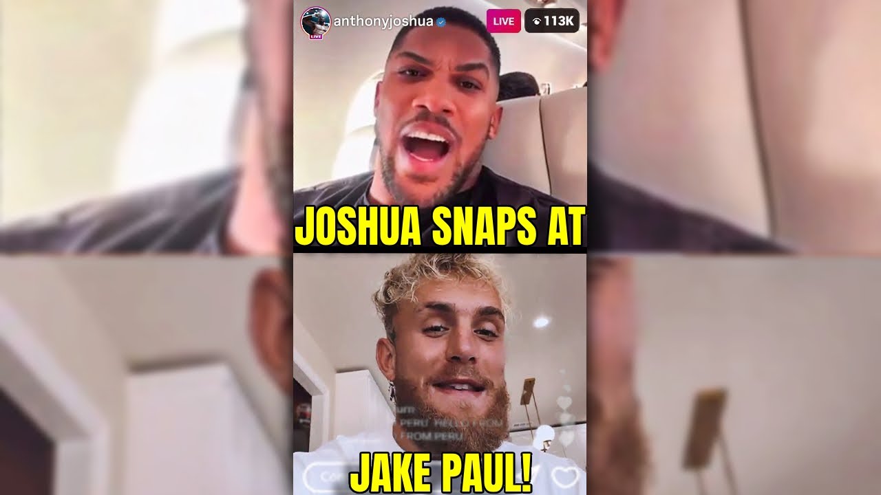 I Witnessed Anthony Joshua CONFRONT Jake Paul On IG LIVE! - YouTube
