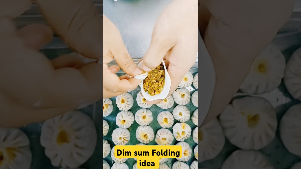 Dim sum Folding idea Design #viral #trending #kumaouni #mp#india# ...