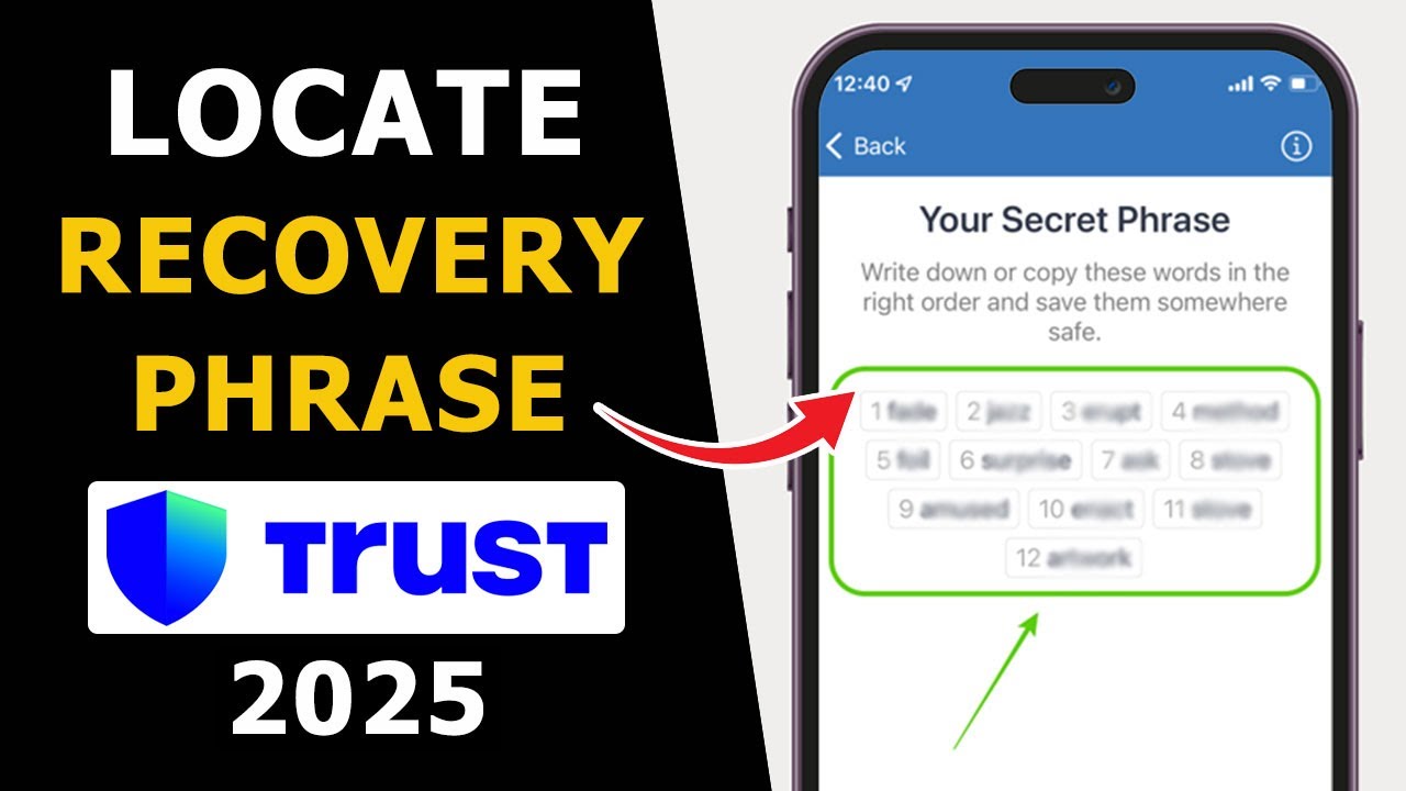 How To Locate Your Trust Wallet Recovery Phrase (Seed Phrase) | 2025 ...