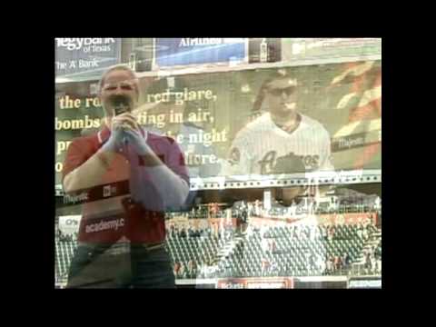 Andrea Bahr sings National Anthem - YouTube