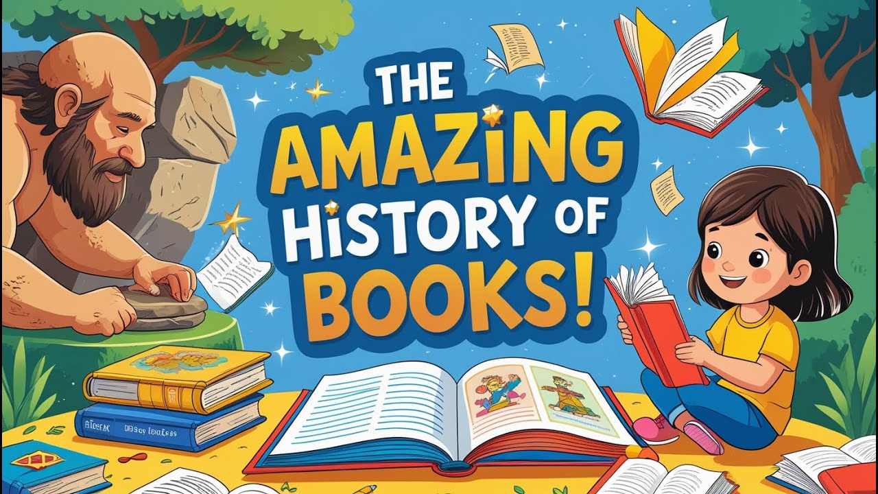 📚 History of Books: From Stone to Stories! | Fun Educational Video for ...