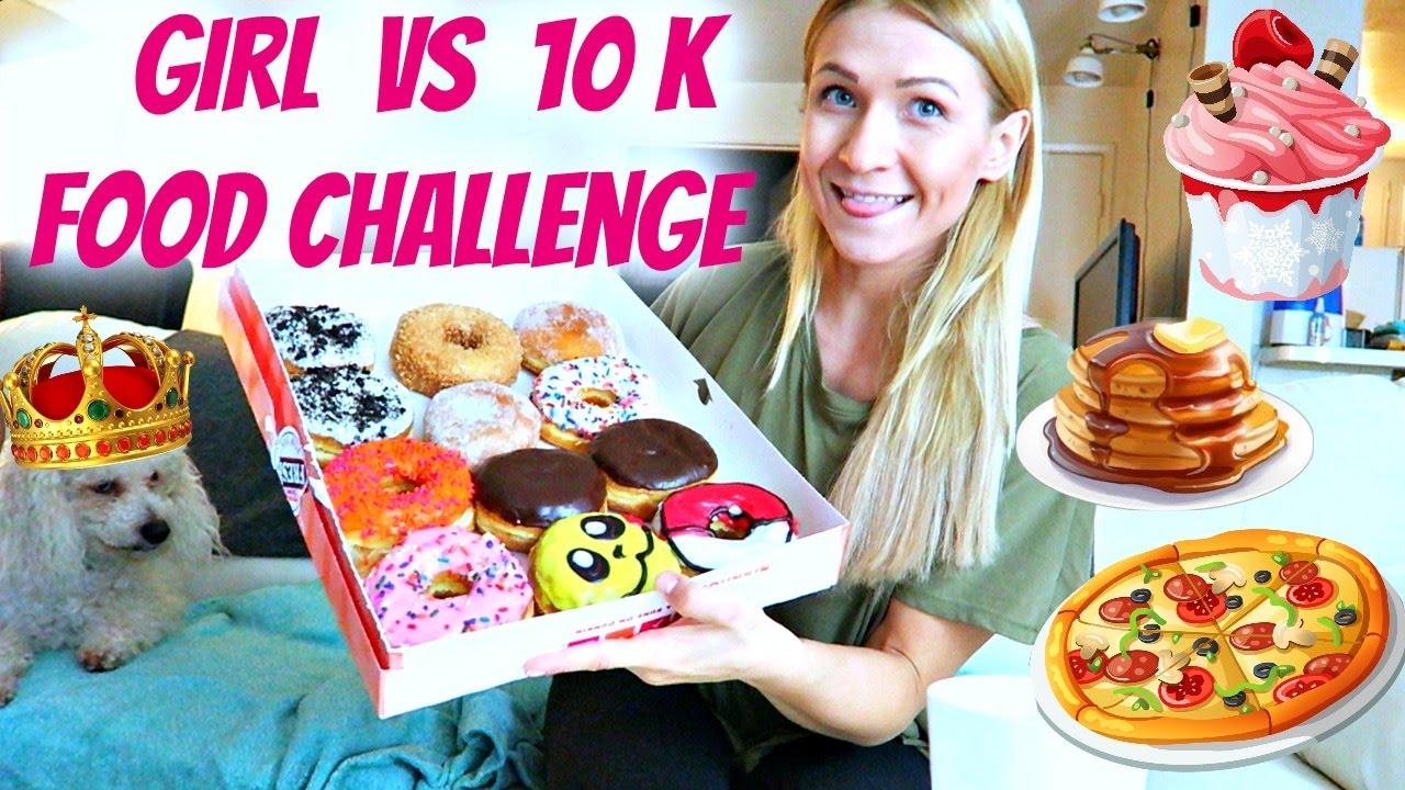 Girl vs 10K Food Challenge - YouTube