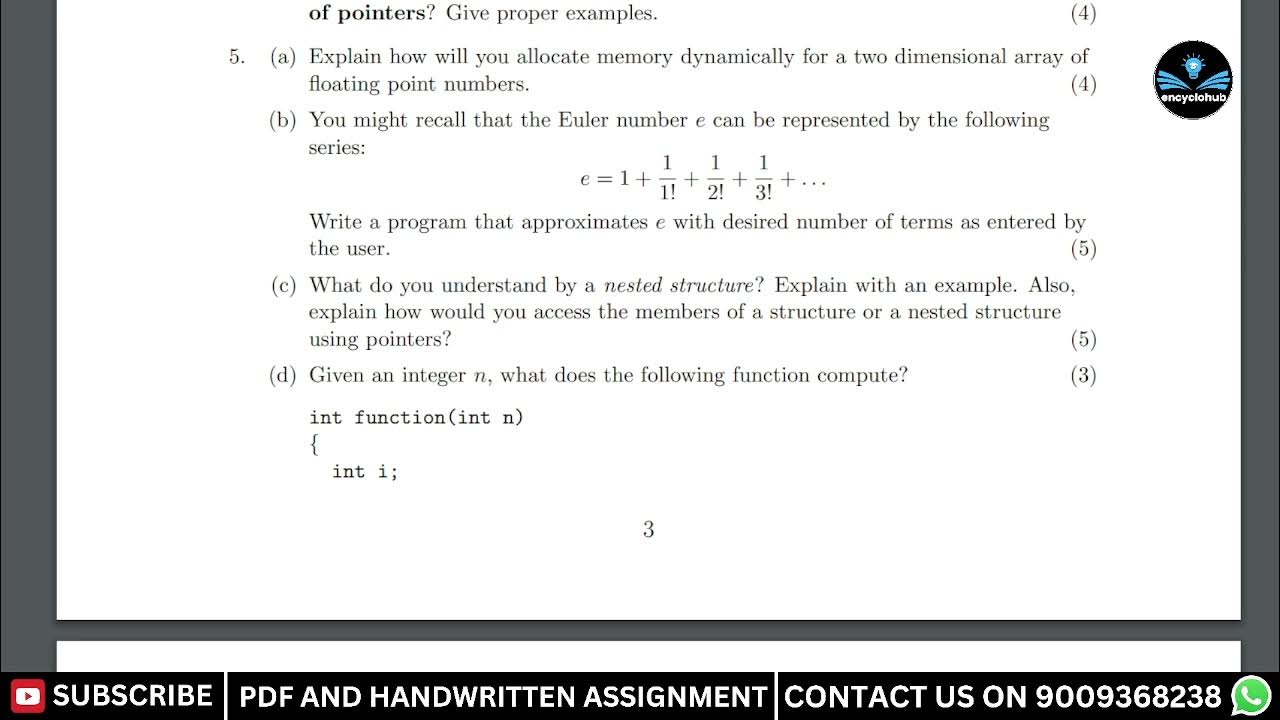 Explain how will you allocate memory dynamically for a two dimensional array of floating point ...