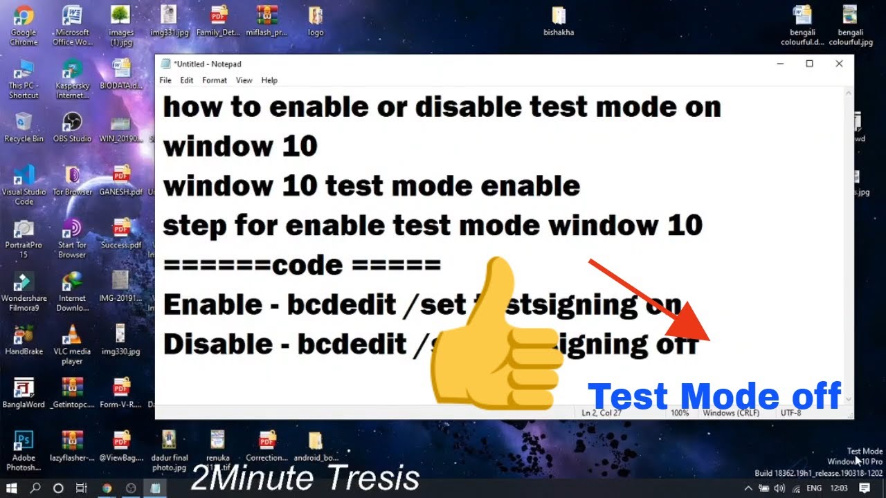 HOW TO DISABLE OR ENABLE TEST MODE On Win 10 YouTube how-to-disable-or-enable-test-mode-on-win-10-youtube