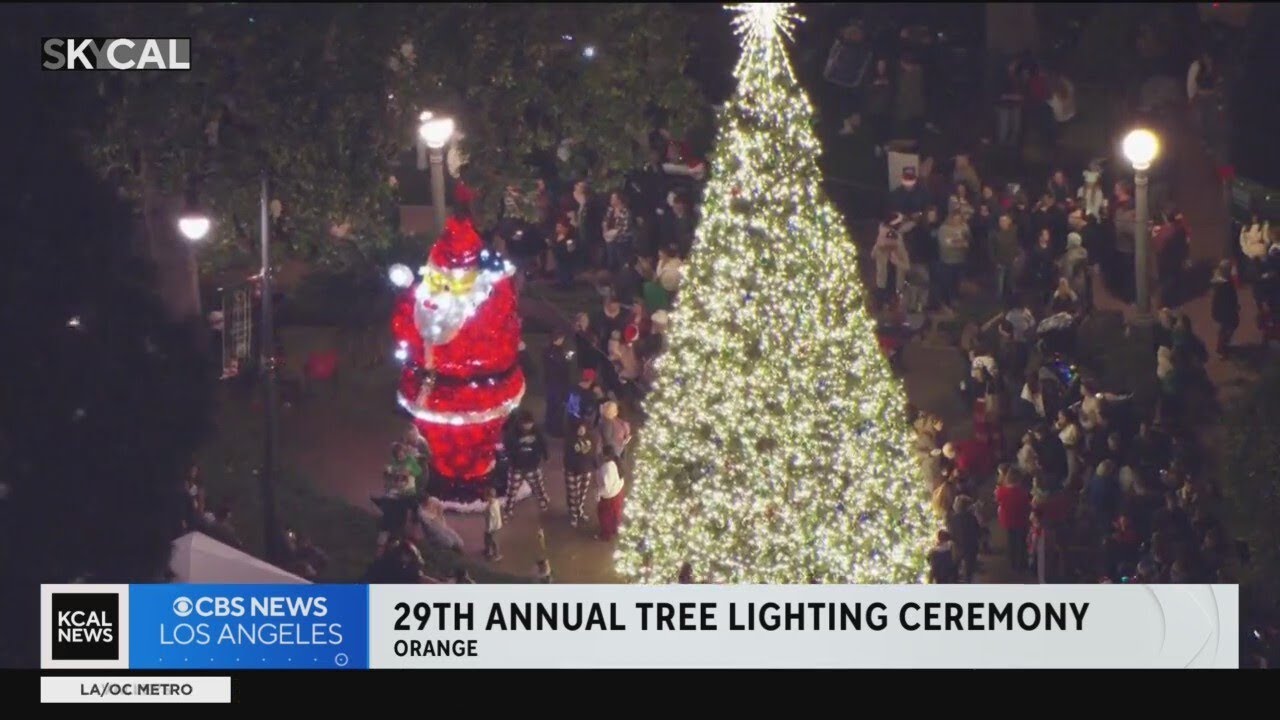 29th Annual Tree Lighting Ceremony in Orange - YouTube