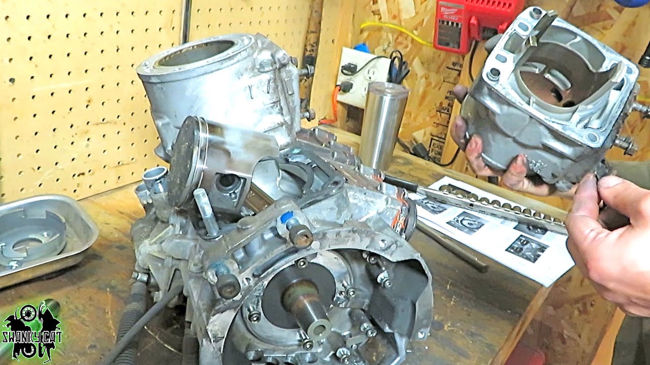 Arctic Cat 800 Snowmobile Engine Tear Down | Crossfire8 | F8 - YouTube