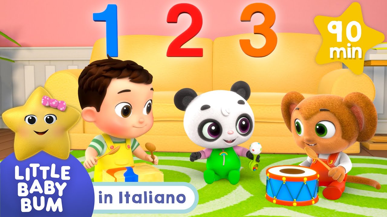 Baby Max e gli animali imparano a suonare | Little Baby Bum | Moonbug ...